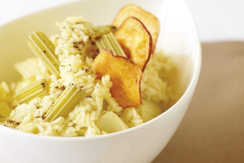 Risotto with cardoon, artichokes and Grappa Alex - Recipes - Bottega SpA